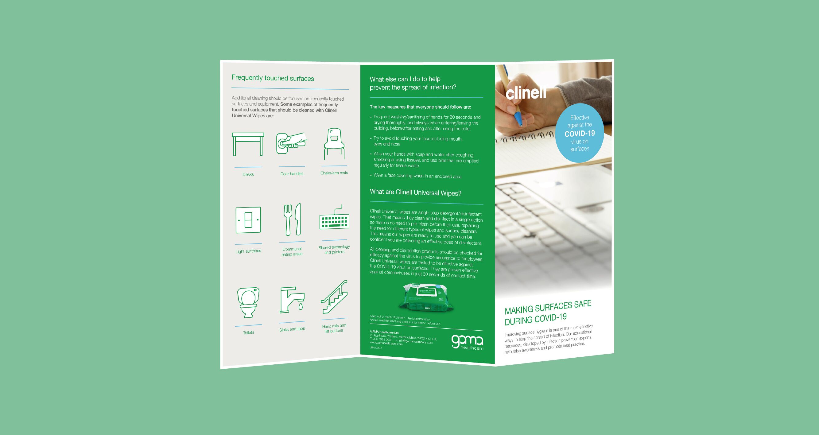 Safe Offices | GAMA Healthcare - supplier of Clinell Universal, proven ...