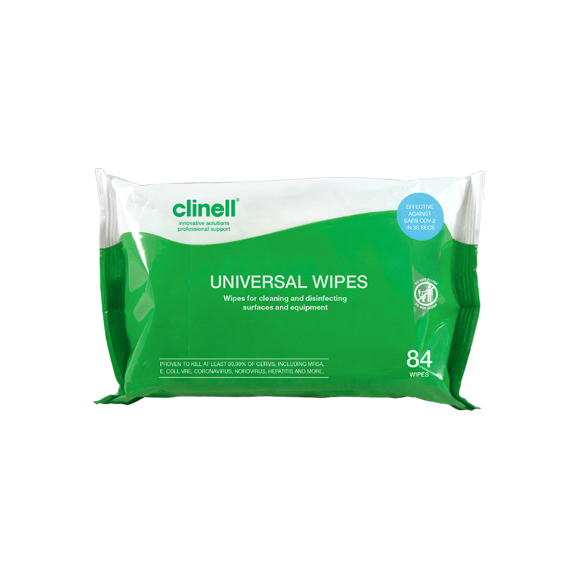 Clinell Hand & Surface Wipes 84 | GAMA Healthcare