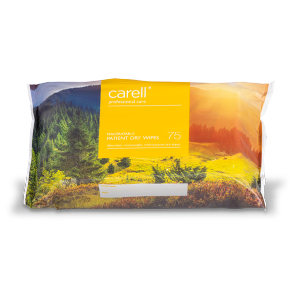 Carell's NHS Maceratable Patient Dry Wipes | GAMA Healthcare